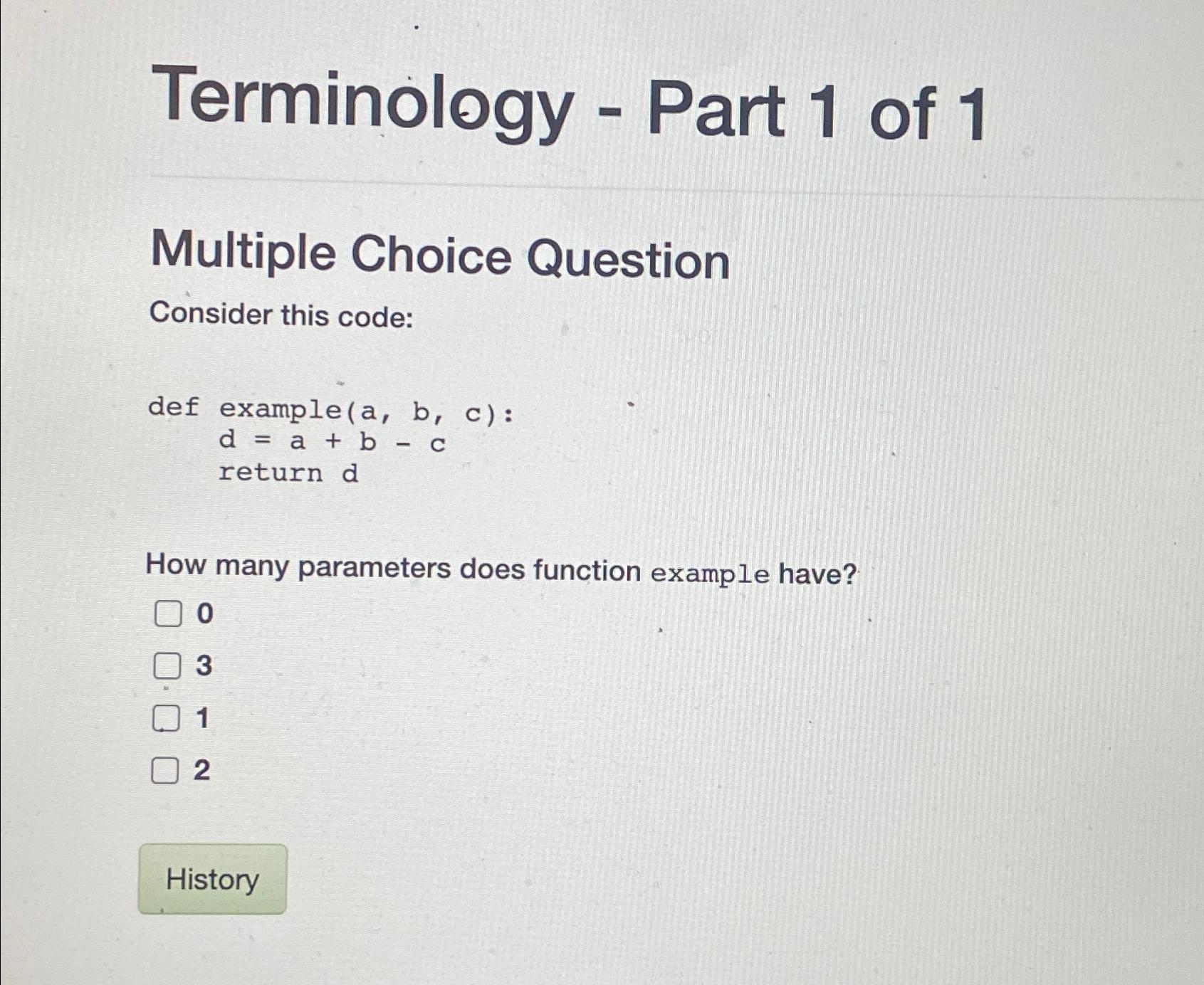 Solved Terminology - Part 1 of 1Multiple Choice | Chegg.com Solved Terminology - Part 1 of 1Multiple Choice | Chegg.com