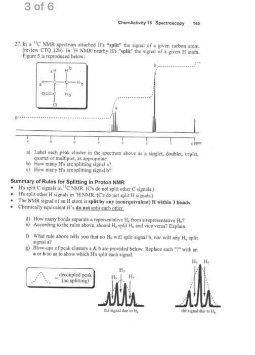 Solved 3 of 6 ChemActivity 16 Spectroscopy 145 27. In a "C | Chegg.com