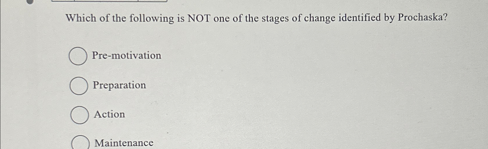 Solved Which of the following is NOT one of the stages of | Chegg.com