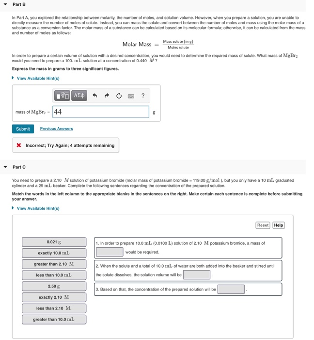 Solved Part B In Part A you explored the relationship | Chegg.com