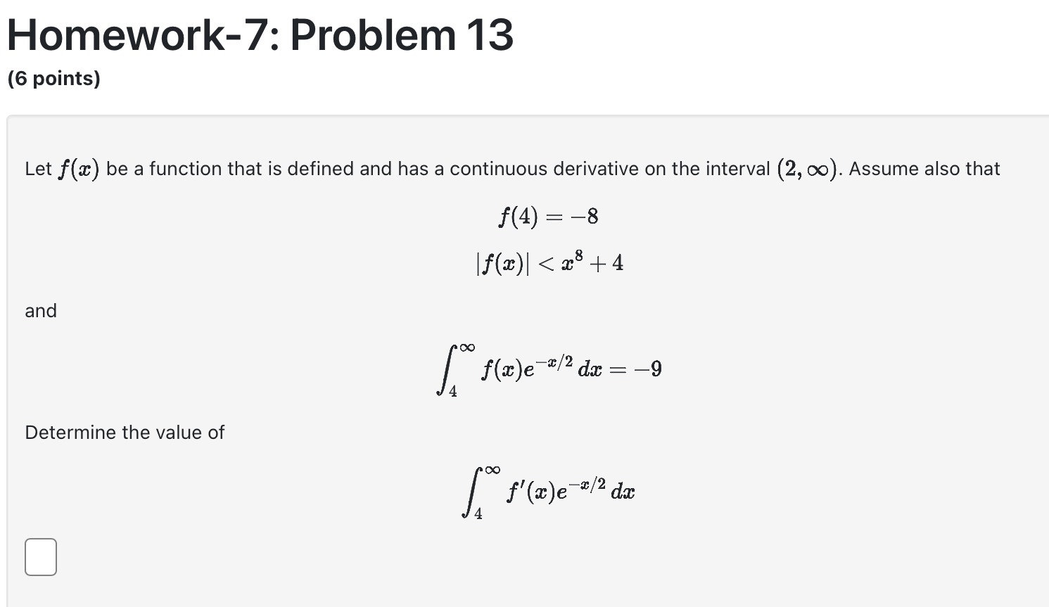Solved Homework 7 Problem 13 6 ﻿points Let F X ﻿be A