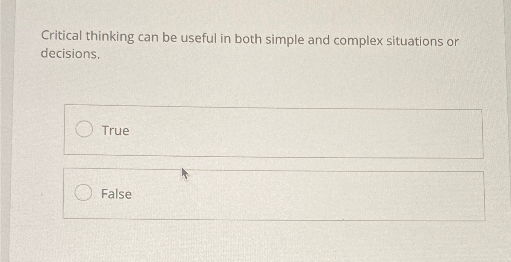 Solved Critical thinking can be useful in both simple and | Chegg.com