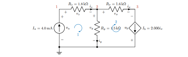 First, write KCL and KVL equation for the three nodes | Chegg.com