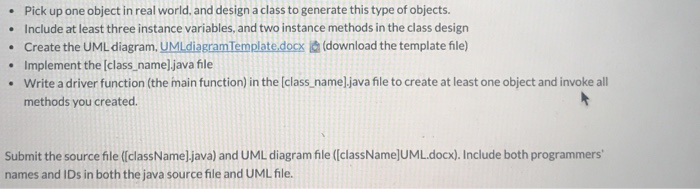 Solved Would I Have To Create Two Classes One For The 