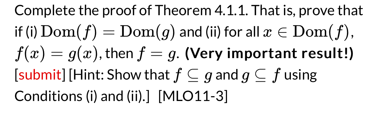 Solved Complete the proof of Theorem 4.1.1. ﻿That is, ﻿prove | Chegg.com