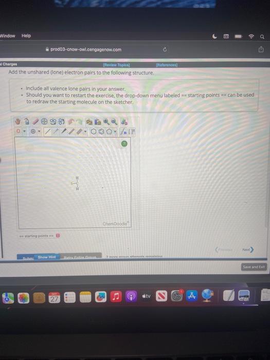 Solved - Include all valence lone pairs in your answer. - | Chegg.com