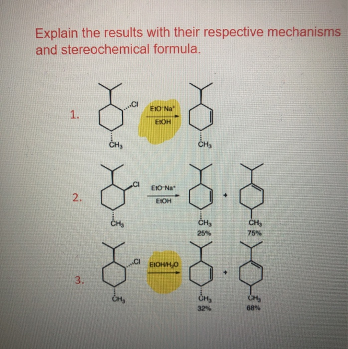 Solved Explain the results with their respective mechanisms | Chegg.com