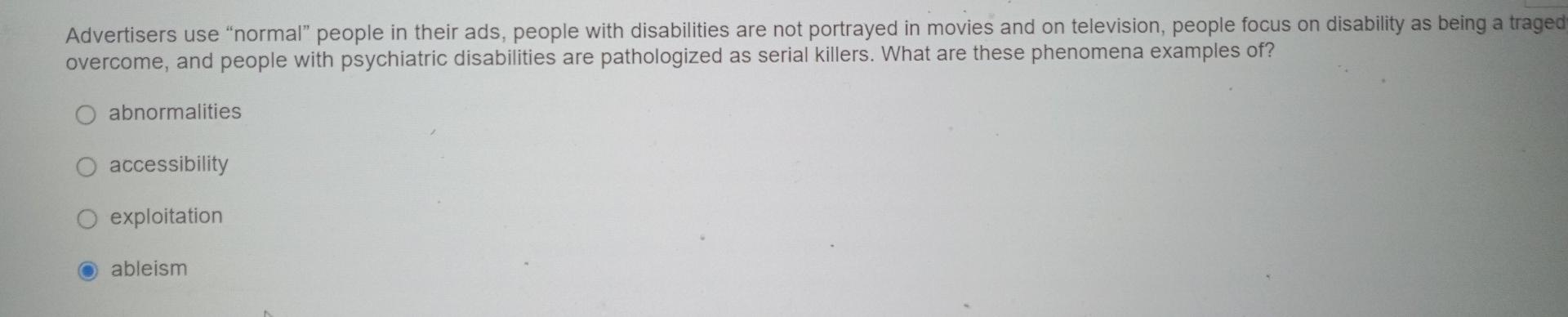 Solved Advertisers use "normal" people in their ads, people | Chegg.com