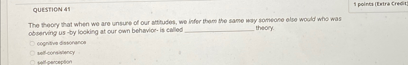 Solved QUESTION 411 ﻿points (Extra Credit)The theory that | Chegg.com