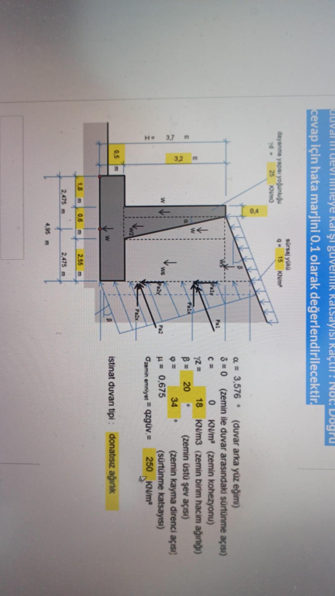 Solved According to the information given on the retaining | Chegg.com