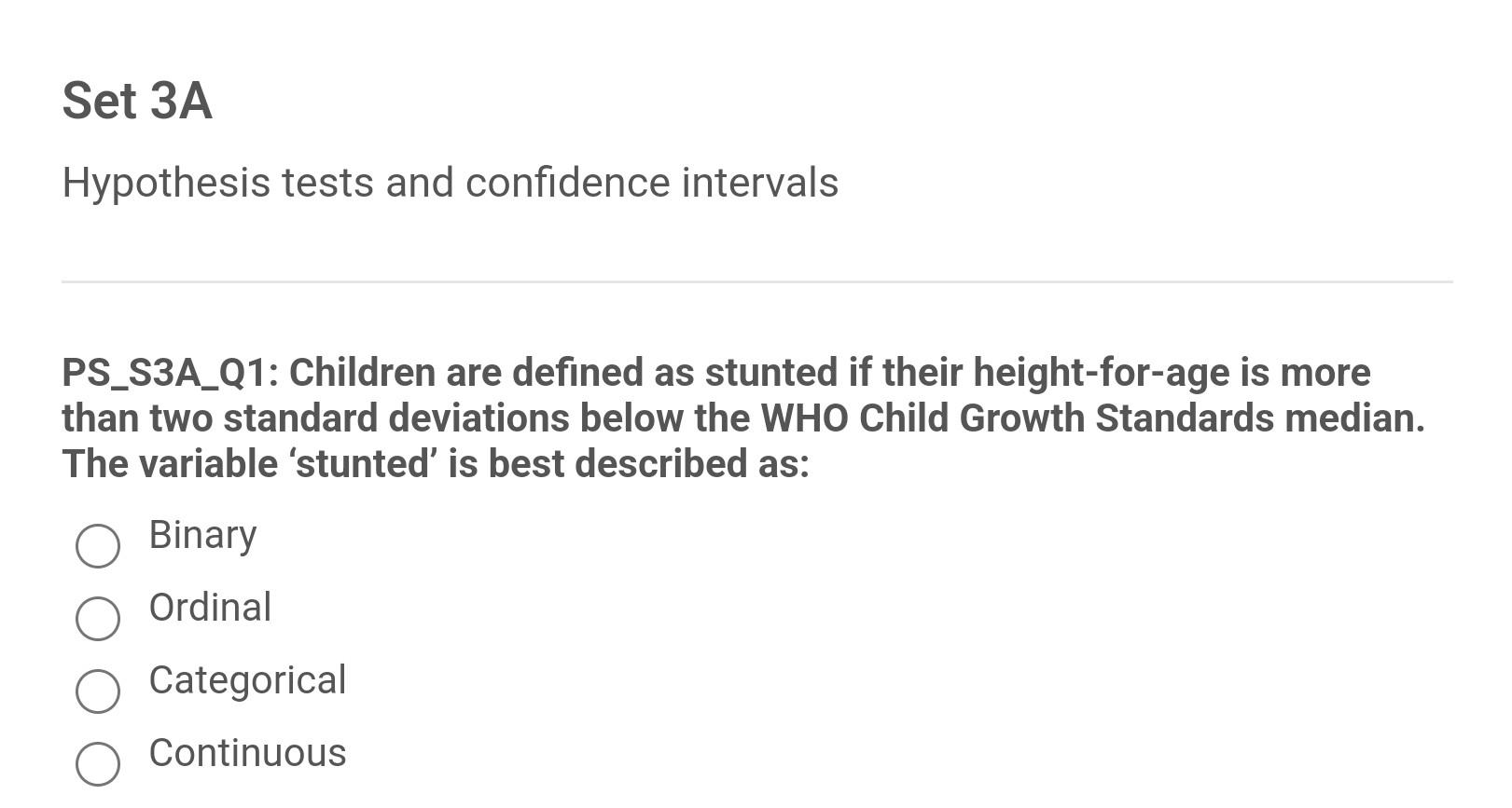 Solved Hypothesis tests and confidence intervals PS_S3A_Q1: | Chegg.com