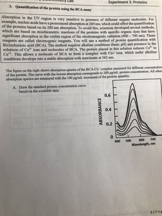 Solved Draw the standard protein concentration curve based | Chegg.com