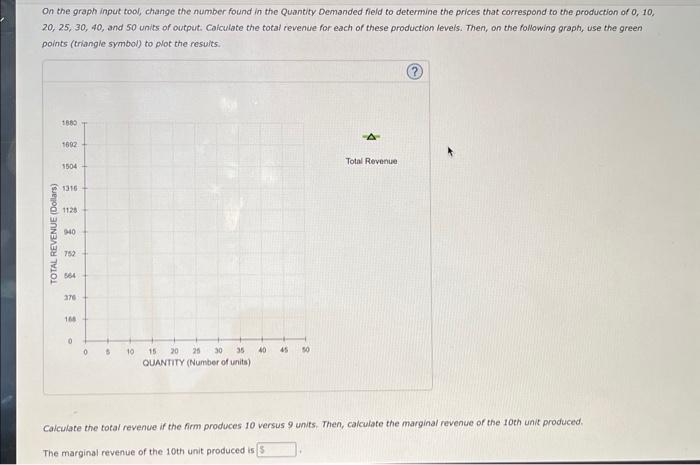 Solved 2. Calculating marginal revenue from a linear demand | Chegg.com