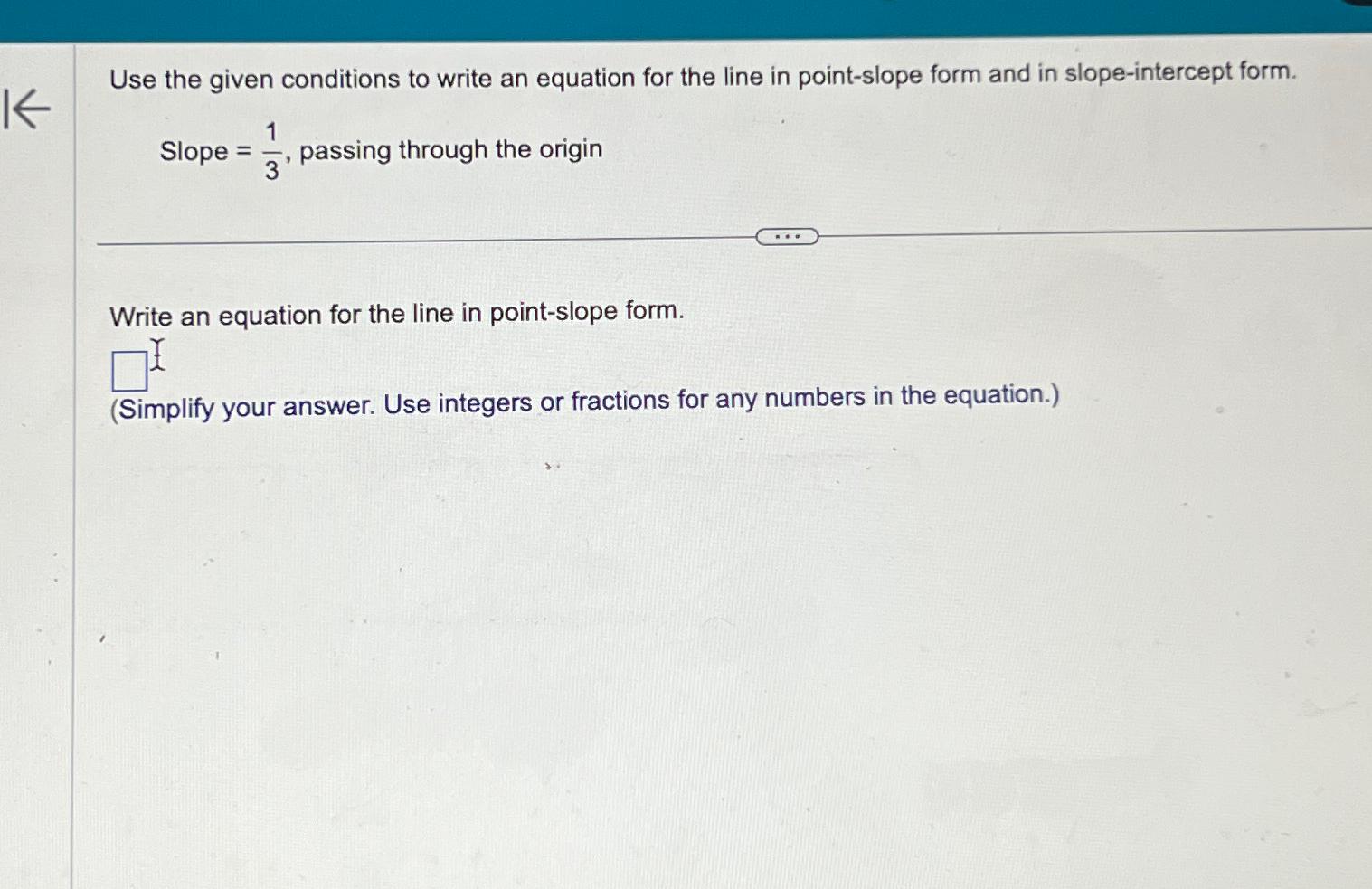 Solved Use the given conditions to write an equation for the | Chegg.com
