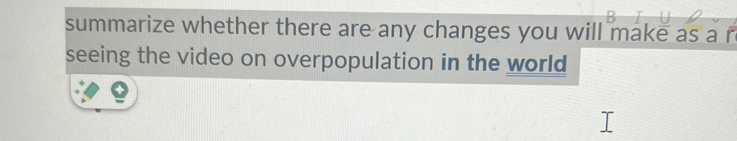 Solved summarize whether there are any changes you will make | Chegg.com