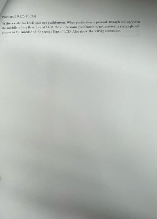 Solved Problem 2.0 (25 Points) Write a code for 1.CD and one | Chegg.com