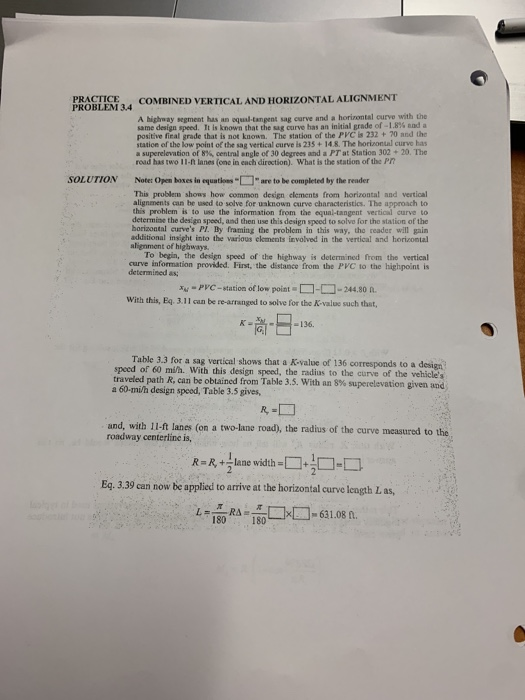 Solved PRACTICE PROBLEM 34 COMBINED VERTICAL AND HORIZONTAL | Chegg.com