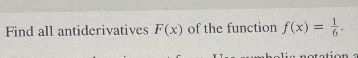 Solved Find all antiderivatives F(x) ﻿of the function | Chegg.com