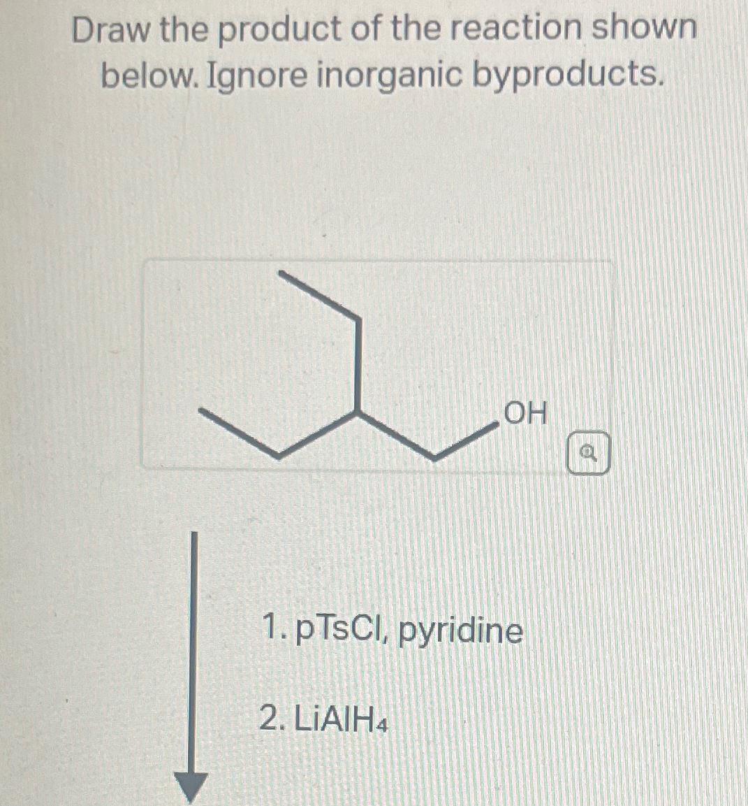 Solved Draw the product of the reaction shown below. Ignore | Chegg.com