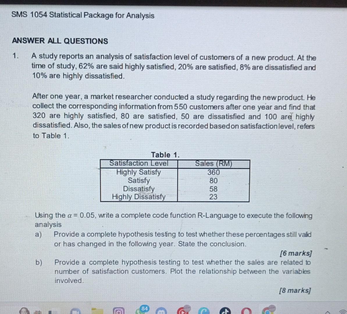Solved WSWER ALL QUESTIONS A study reports an analysis of | Chegg.com