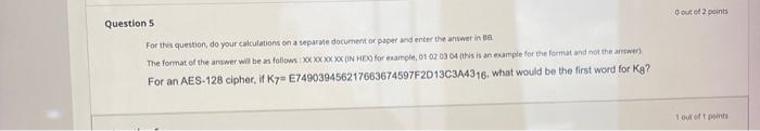 Solved destlon 5 For twi question, do your calculaions on a | Chegg.com