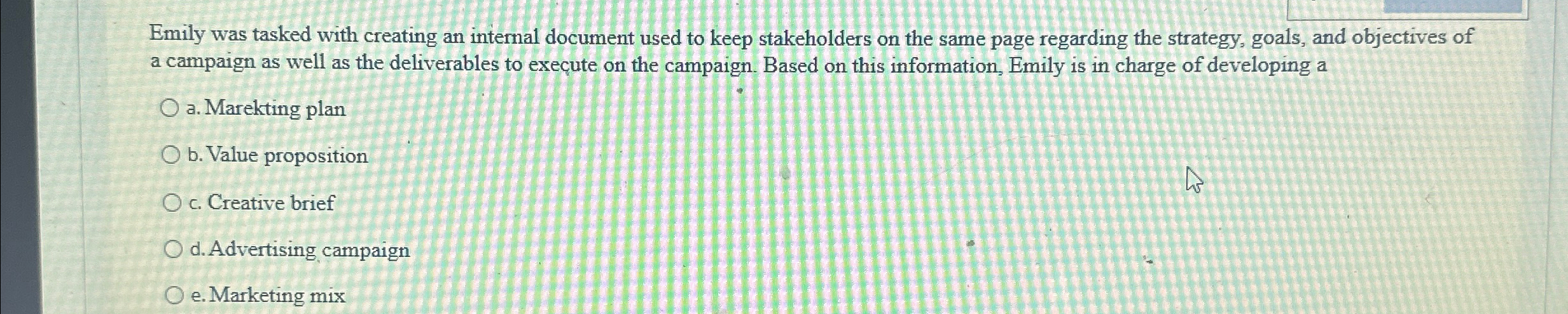 Solved Emily was tasked with creating an internal document | Chegg.com
