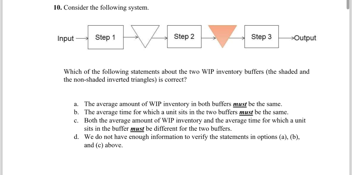Solved Consider the following system.Which of the following | Chegg.com