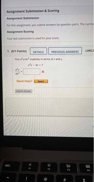 Solved Assignment Submission \& Scoring Assignment | Chegg.com