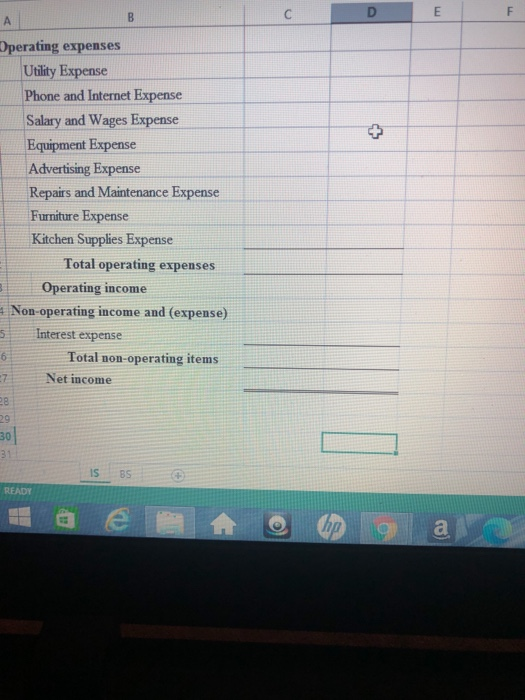 Solved This is the second part of the two part restaurant | Chegg.com