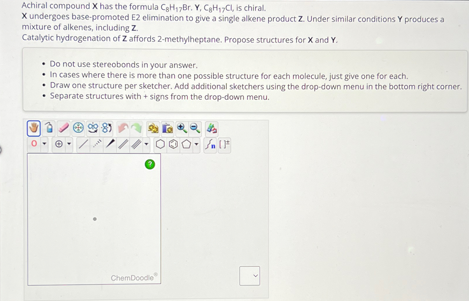 Solved Achiral compound x ﻿has the formula | Chegg.com
