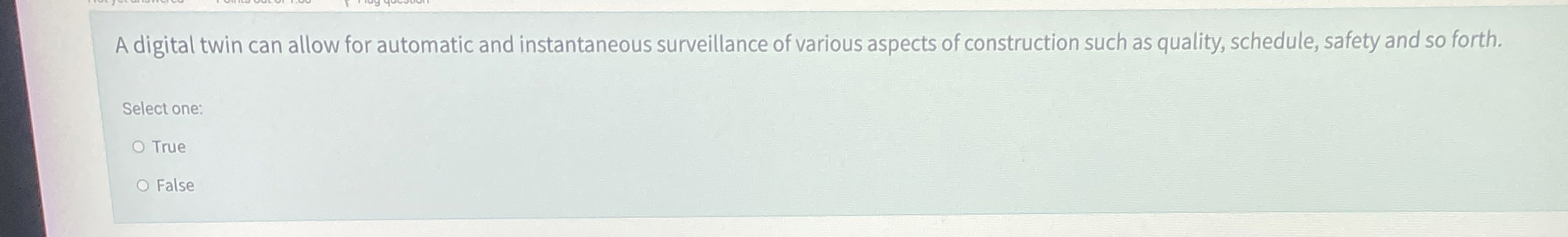 Solved A digital twin can allow for automatic and | Chegg.com
