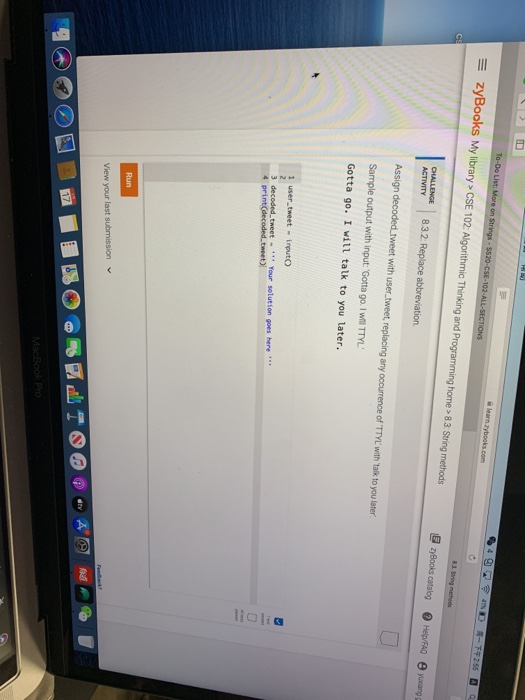 Solved To-Do List More on Strings - | Chegg.com