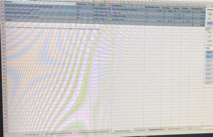 11 Complete the Database Totals worksheet using the | Chegg.com