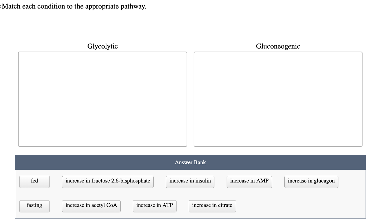 Solved Match each condition to the appropriate | Chegg.com