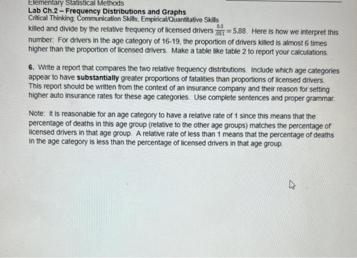 This lab involves making an informed decision based | Chegg.com