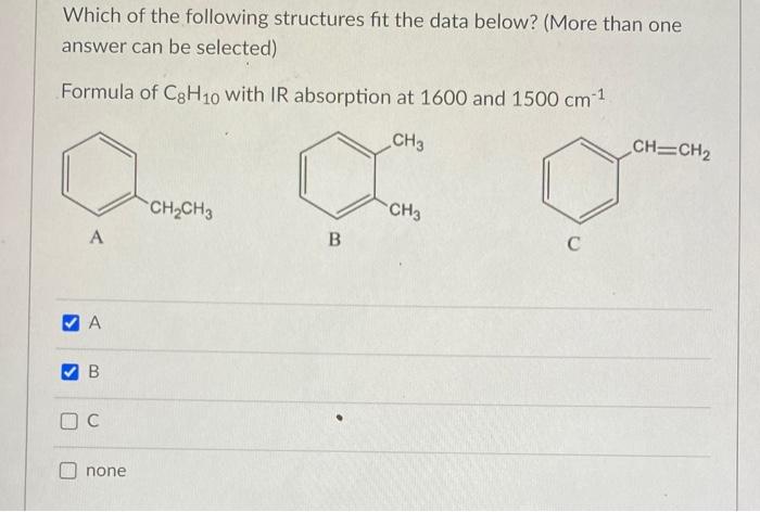 Solved A compound has a formula of CoH12, and shows only one | Chegg.com