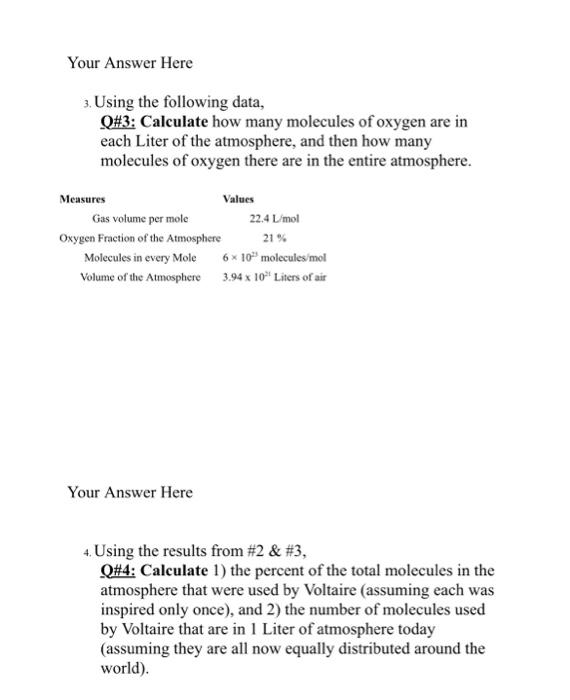 Solved Your Answer Here 3. Using the following data, Q\#3: | Chegg.com