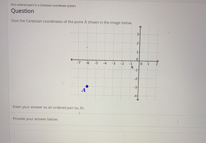 Solved Plot Ordered Pairs In A Cartesian Coordinate System