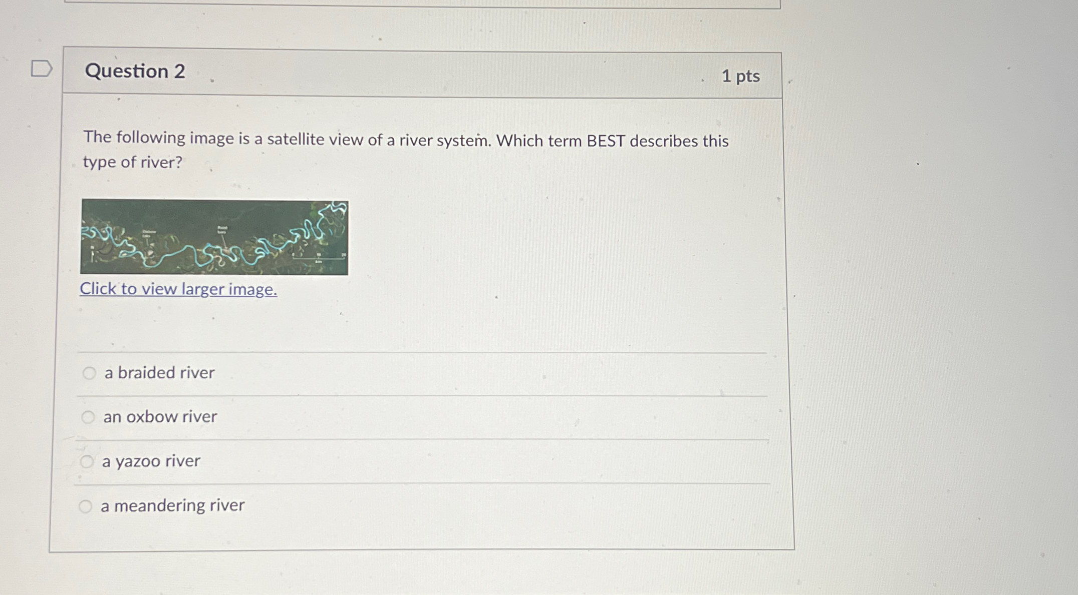 Solved Question 21 ﻿ptsThe following image is a satellite | Chegg.com