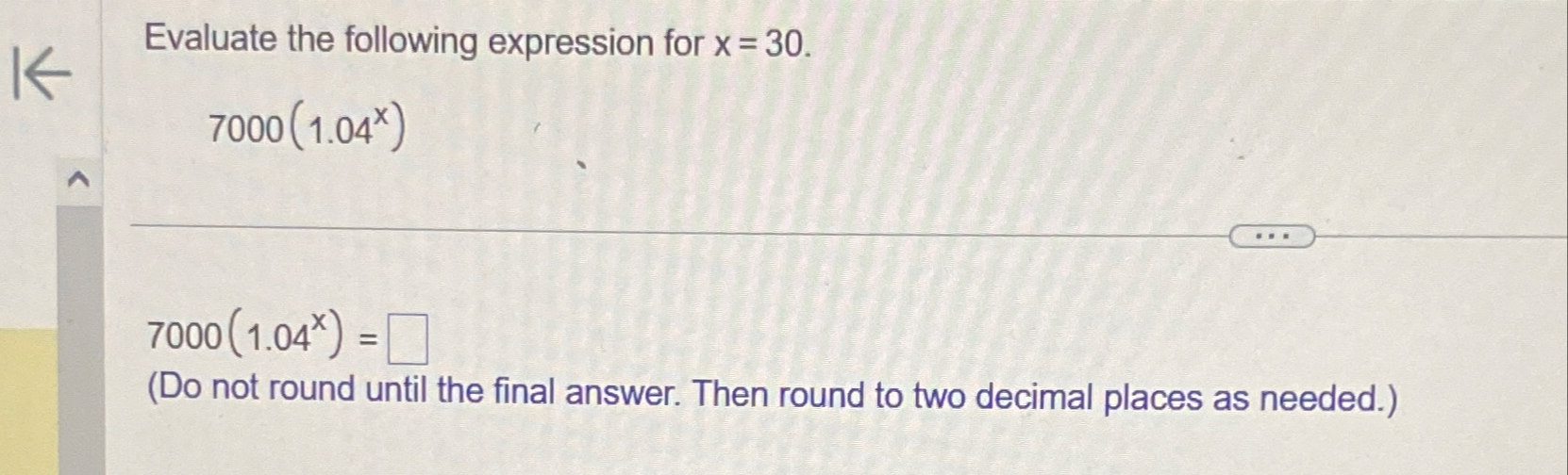 Solved Evaluate the following expression for | Chegg.com