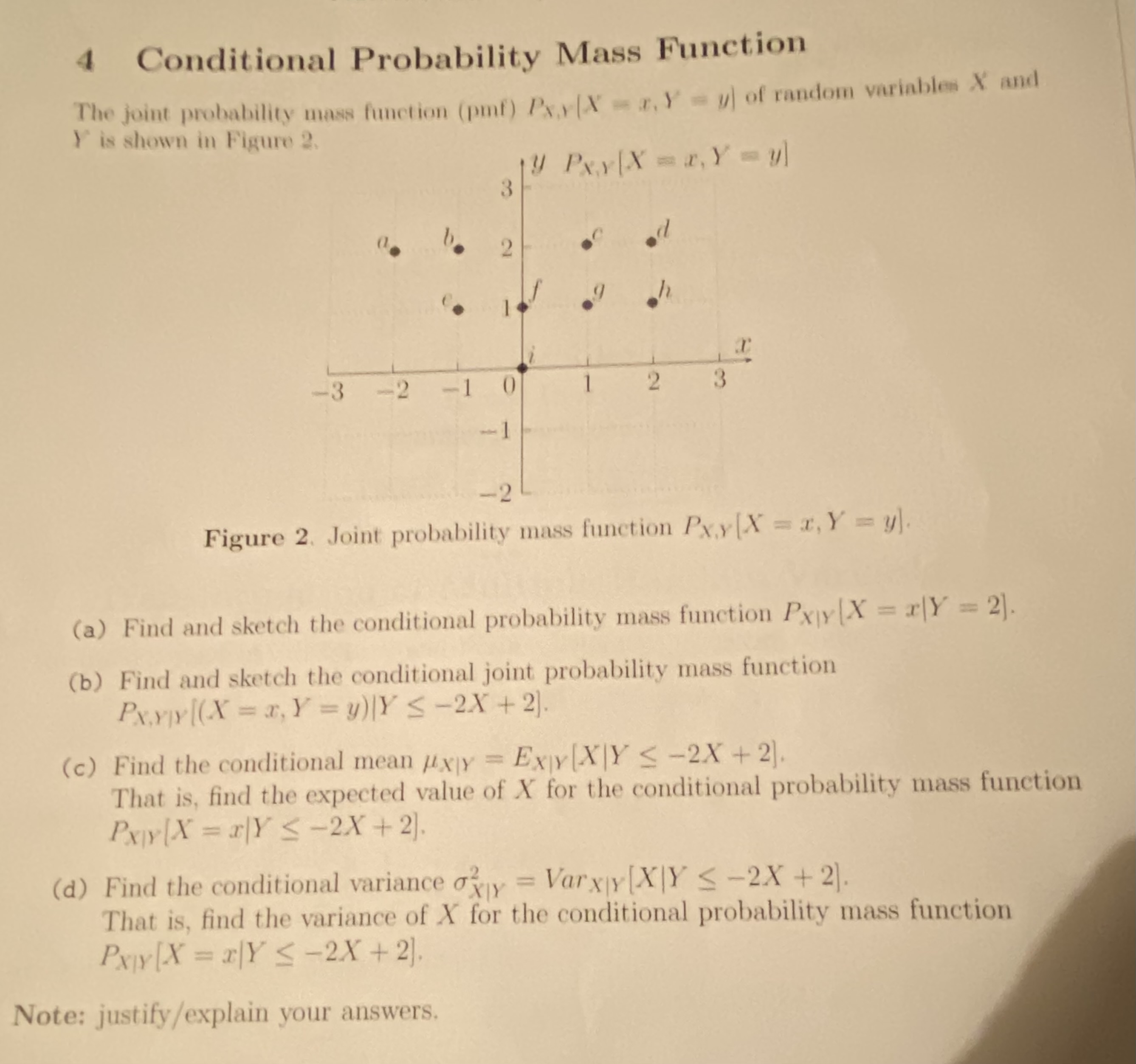 Solved pmf Px,1(x=x,Y=y) of ﻿random variablew x ﻿andY is | Chegg.com
