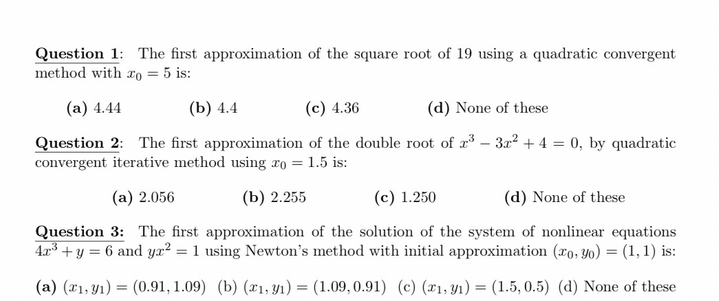 Solved Just answer the MCQ question without explanation | Chegg.com