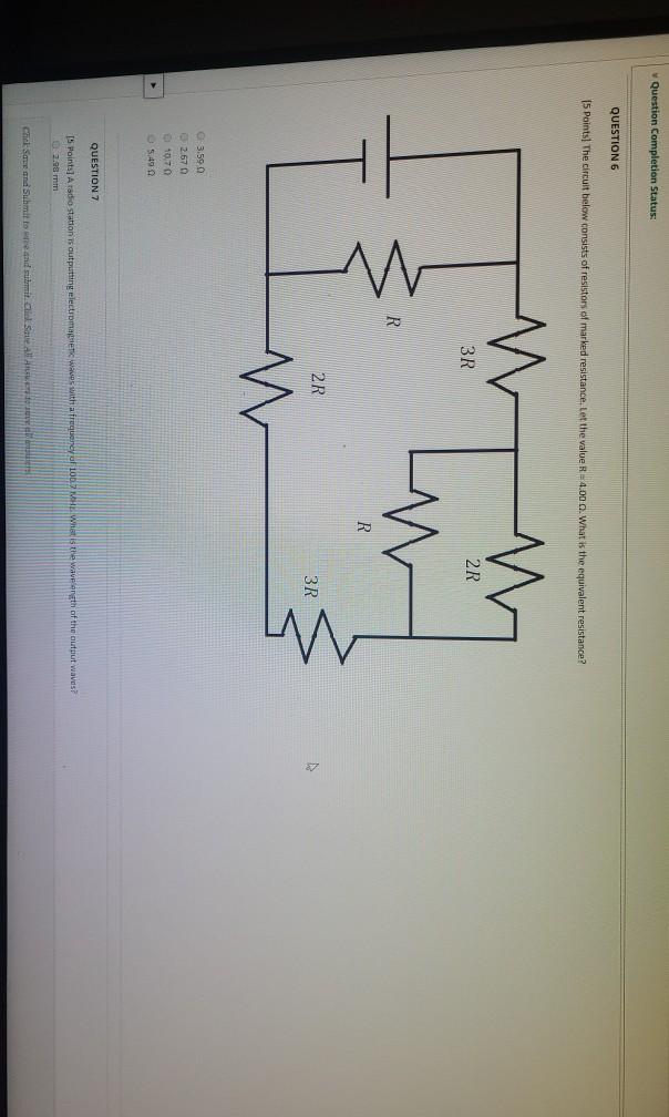 Solved Question Completion Status: QUESTION 6 15 PointsThe | Chegg.com