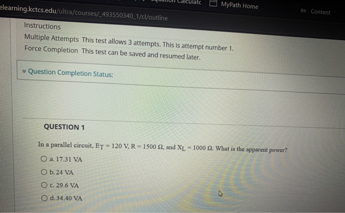 Solved Calculats MyPath Home Bb Content | Chegg.com