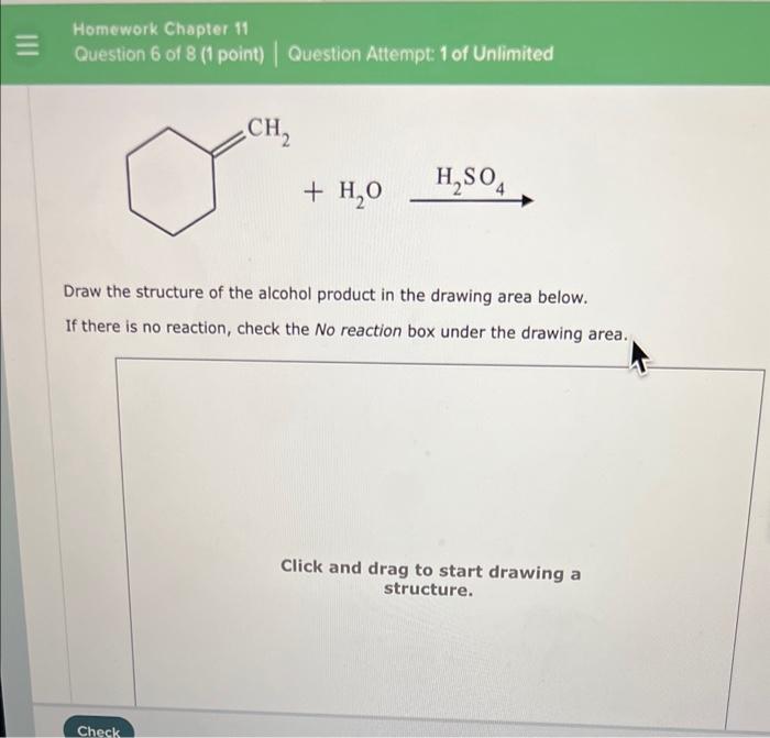 Solved Draw the structure of the alkane product in the | Chegg.com