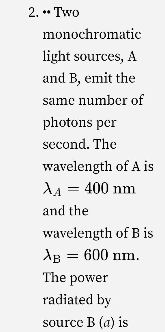 Solved ﻿twomonochromaticlight Sources Aand B ﻿emit