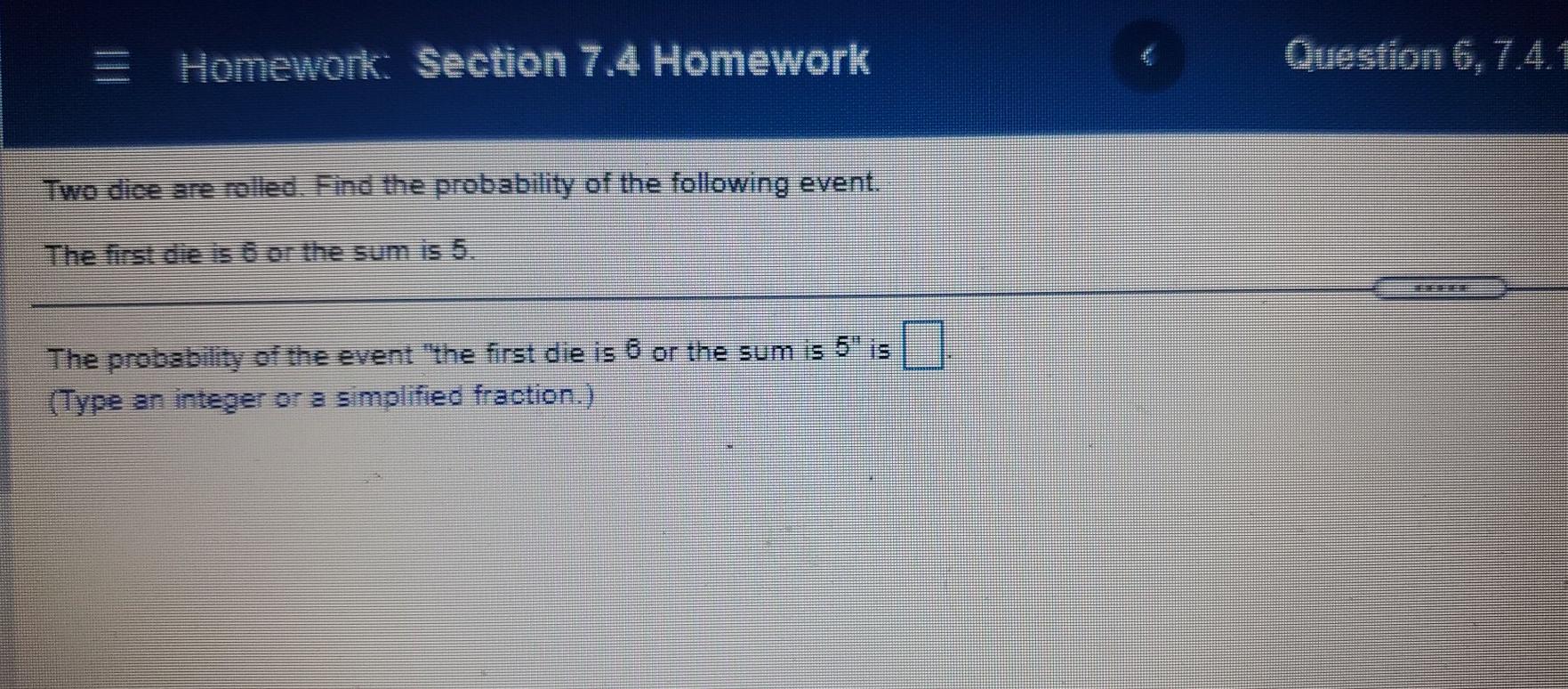 Solved Homework Section 7 4 Homework Question 6 74 1 Two