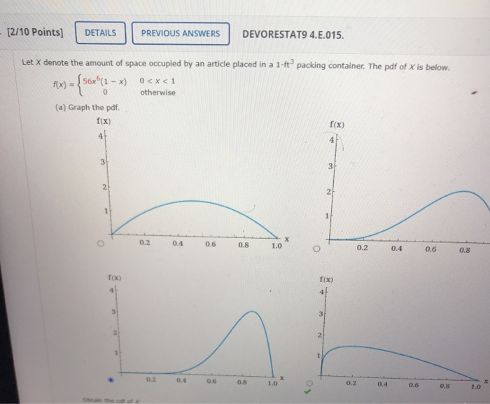 Solved - [2/10 Points) DETAILS PREVIOUS ANSWERS DEVORESTAT9 | Chegg.com