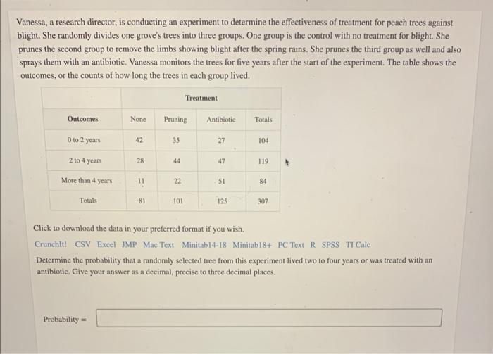 Solved Vanessa, a research director, is conducting an | Chegg.com