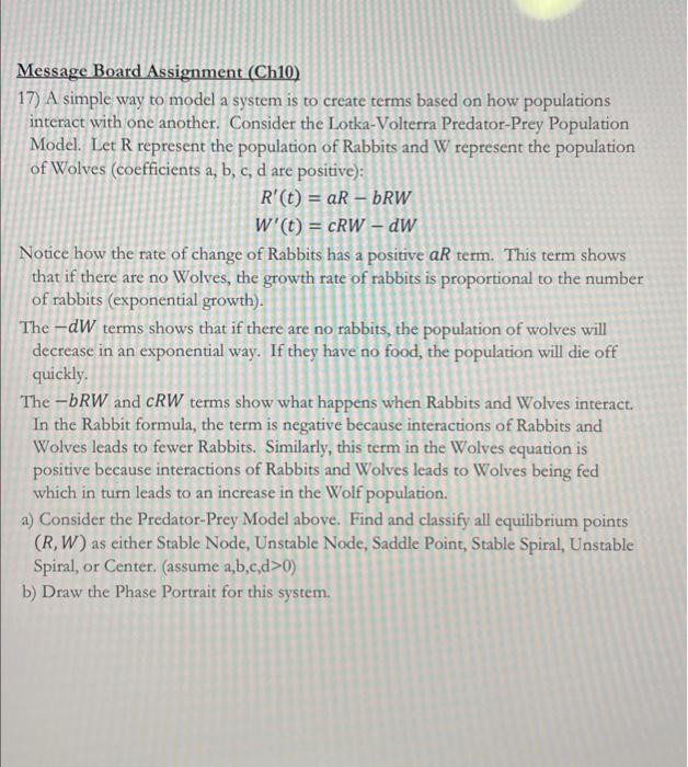 Solved Message Board Assignment (Ch10) 17) A simple way to | Chegg.com